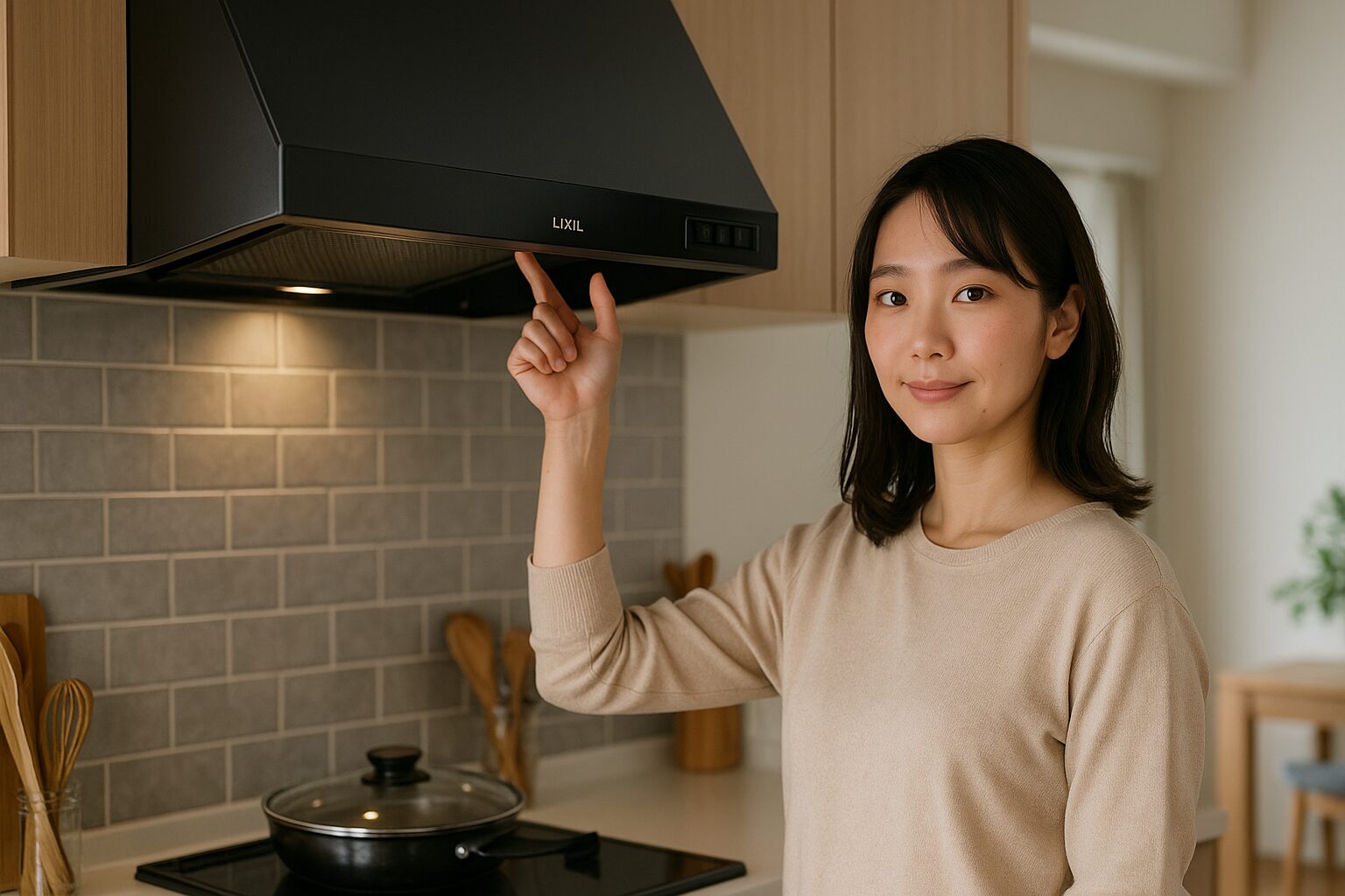 LIXILよごれんフードで叶える10年間ファン掃除不要のキッチン快適革命 | LIXILリフォームショップ SENSEPROJECT